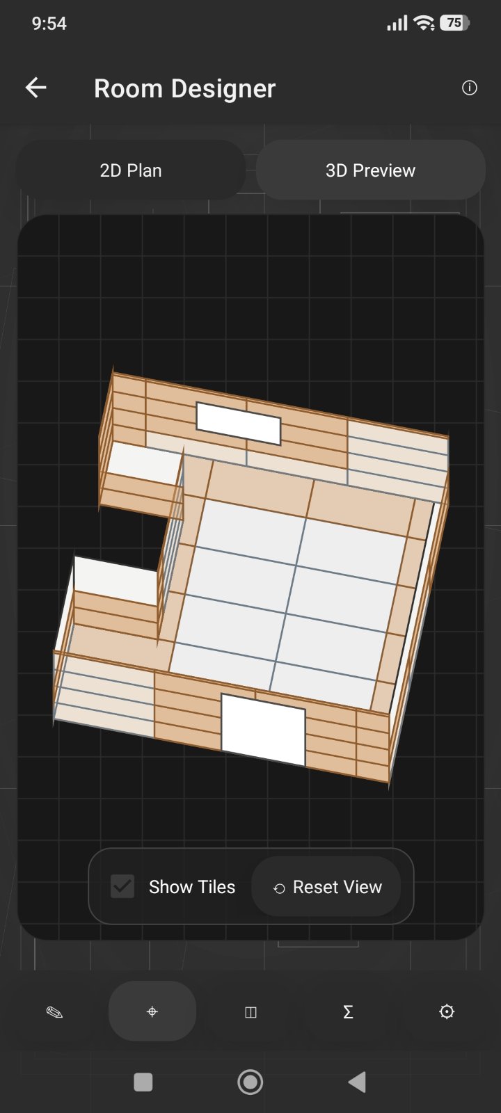 Tetragon - Room Tile Layout Planner & 3D Preview